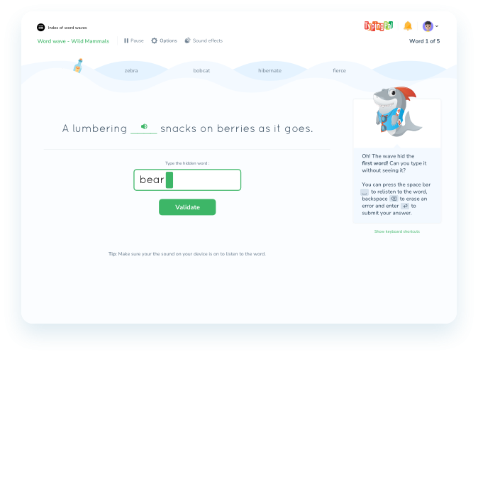 Learn Touch Typing Online | Typing Pal