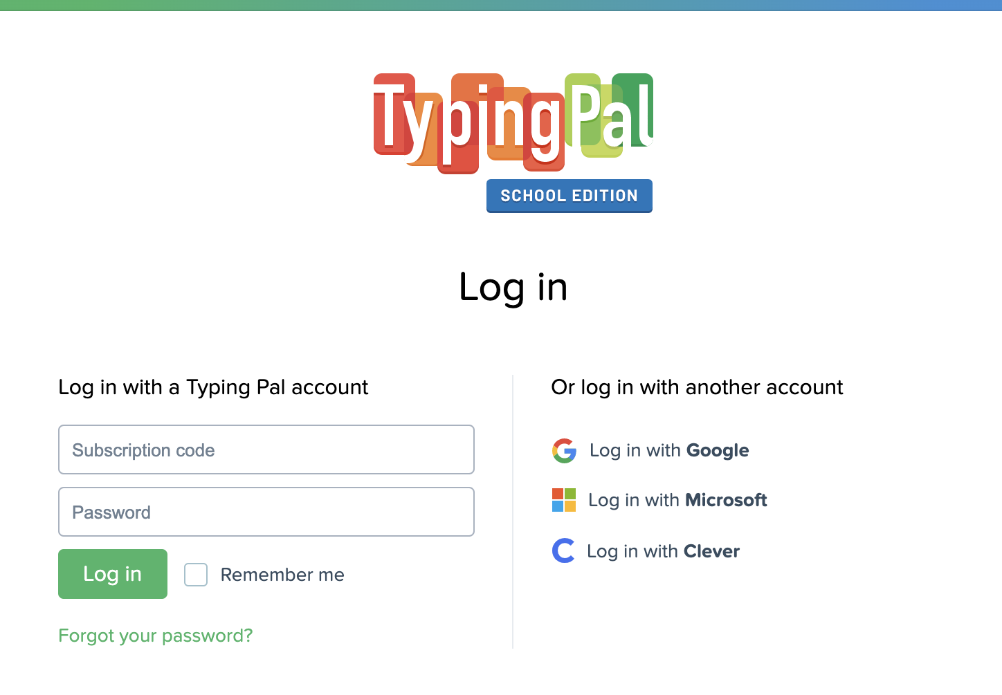 Typing Pal Authentication | Typing Pal