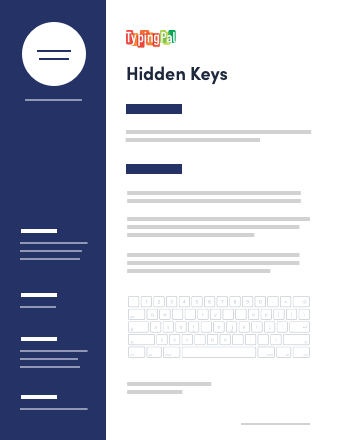 Hidden Keys | Typing Pal