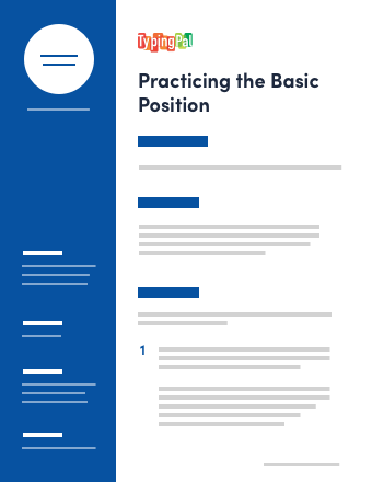 Practicing the Basic Position | Typing Pal