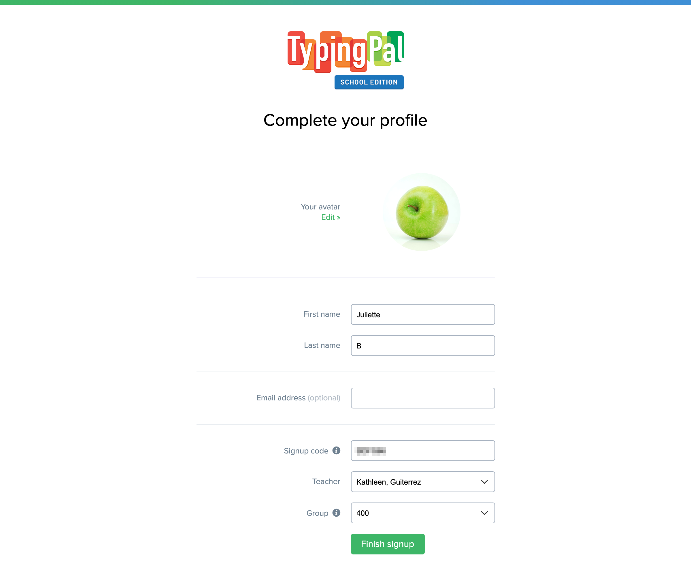 Create an Account Using Single Sign-On